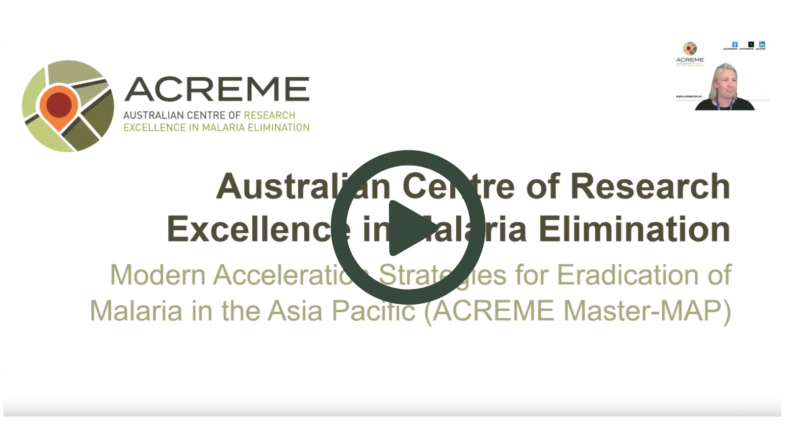 Launch of the ACREME MASTER-MAP - ACREME